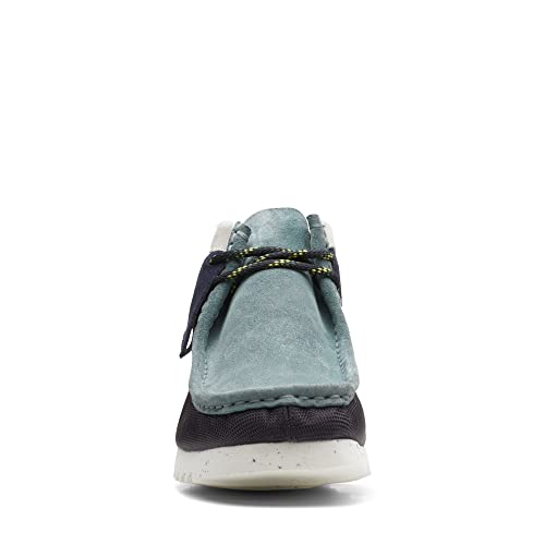 Clarks Original Men Wallabee FTRE Black Made in Portugal, Blue - Green, 9