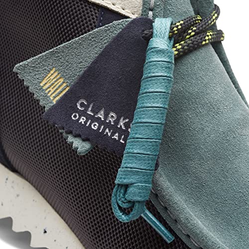 Clarks Original Men Wallabee FTRE Black Made in Portugal, Blue - Green, 9