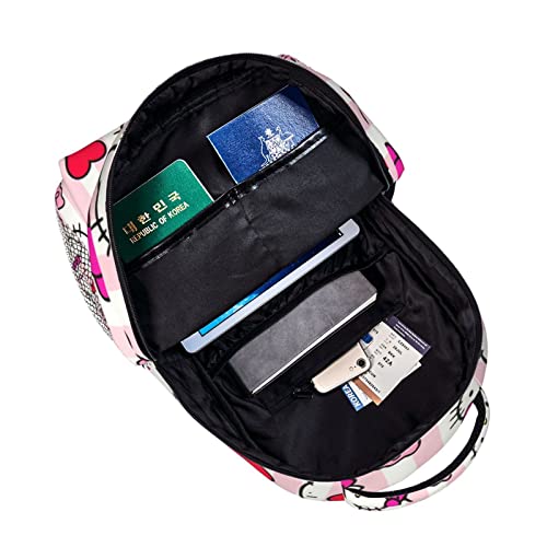 Cartoon Cat Backpack Casual Travel Bookbag Fashion Laptop Backpack