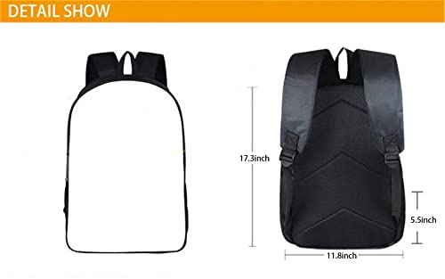 Mayooni Boys Messi Casual Backpack Student Back to School Knapsack Large Basic Graphic Knapsack for Travel,Outdoors