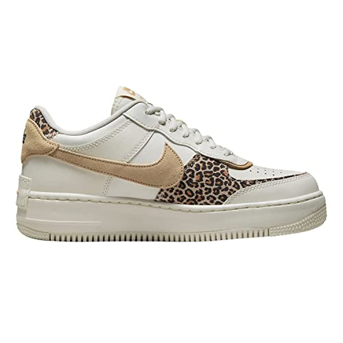 Nike Women's Air Force 1 Shadow Shoes, Sail/Multi-color-sesame-black, 8.5