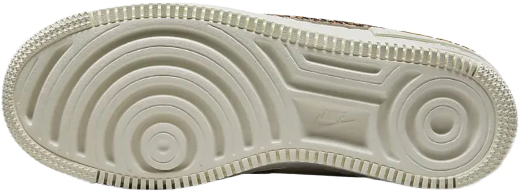 Nike Women's Air Force 1 shoe, Sail/Multi-color-sesame-black, 7.5