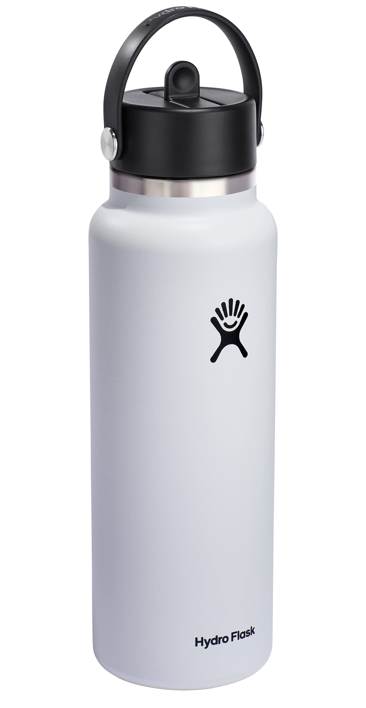 Hydro Flask Wide Flex Straw Cap White 40 Oz
