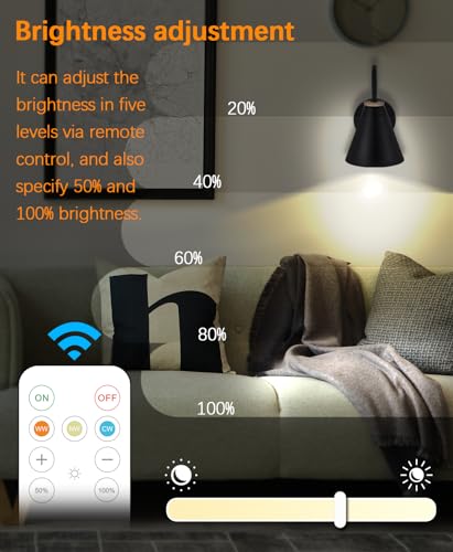 Battery Operated Black Industrial Wall Sconce Set of 2, Easy to Install Not Wires, USB Rechargeable Battery with Remote Control Led Light, Dimmable Wall Lamp Fixtures for Bedroom Farmhouse Gallery RV