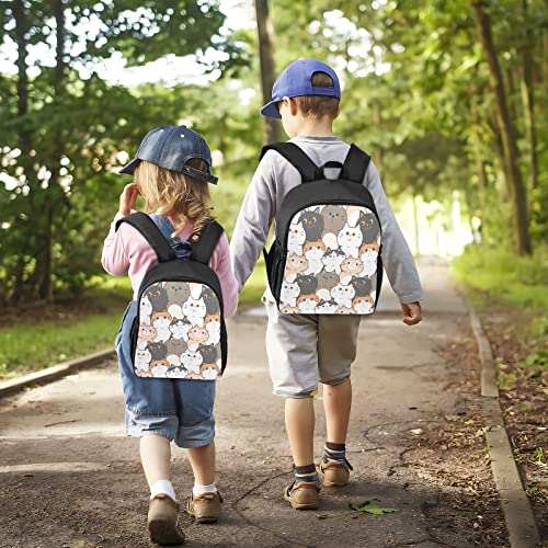 Blueangle Cute Cartoon Cats Print Waterproof Backpack - Lightweight Backpack Boys Girl 2-6 Year School Bag(872)