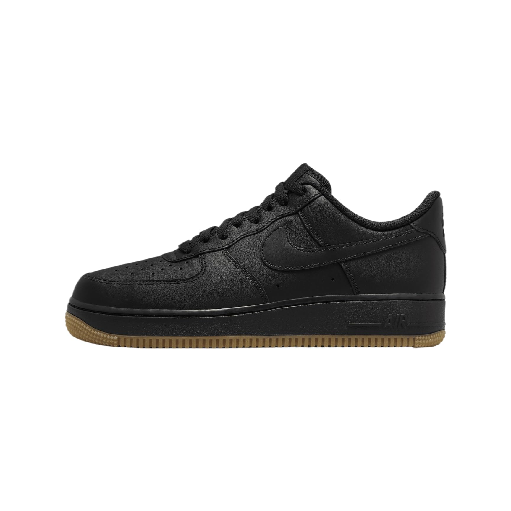 Nike Men's Air Force 1 Low '07 Shoe, Black/Gum Light Brown/Black, 9