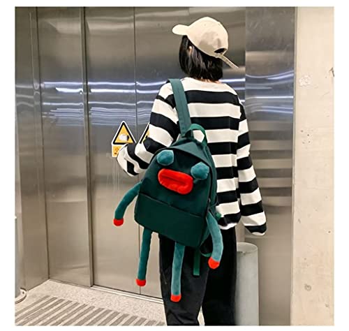 Oxford Frog Backpack 3D Funny Cartoon Satchel Waterproof Daykpack Novelty Schoolbag Bookbags