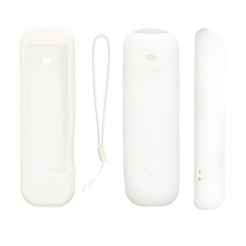 kwmobile Case Compatible with Roku Ultra Remote 2022 Case - Soft Silicone Cover for Remote Control - White