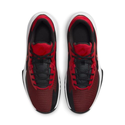 NIKE Men's Sneaker, Black University Red Gym Red, 12.5