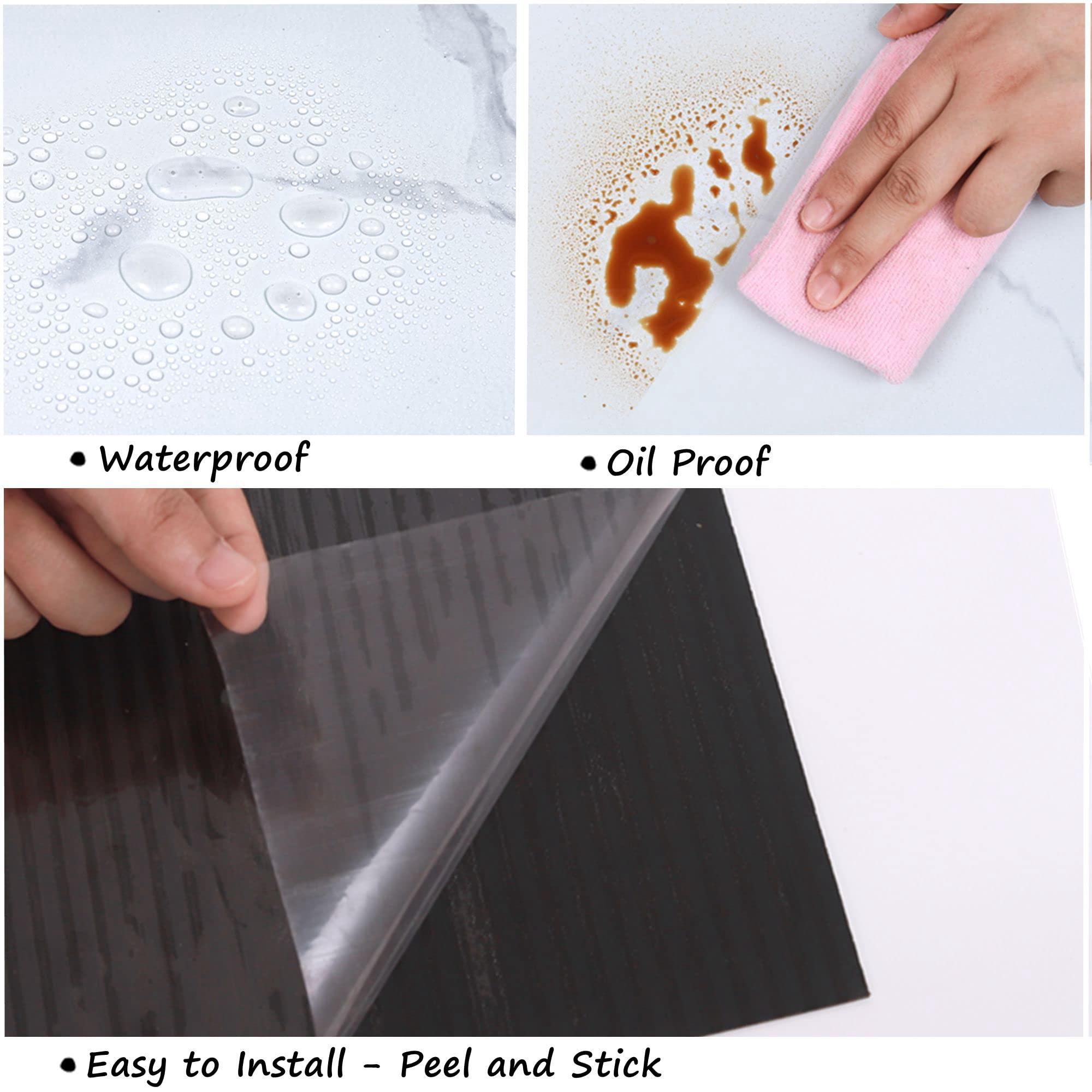 20 PCS Peel and Stick Floor Tile Waterproof and Durable Vinyl Flooring for Bathroom Self Adhesive Flooring for Transfer Kitchen Bedroom Marble Look with Grey Vein 12x12 Inch