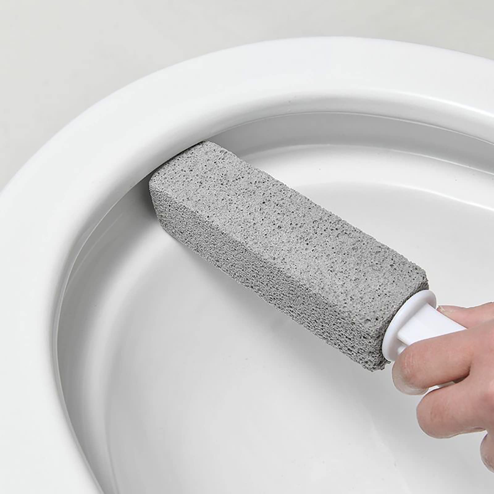 Jowmoy Pumice Stone Toilet Bowl Cleaner, Pumice Stone for Toilet Cleaning, Toilet Pumice Stone with Handle, (2 Pack)