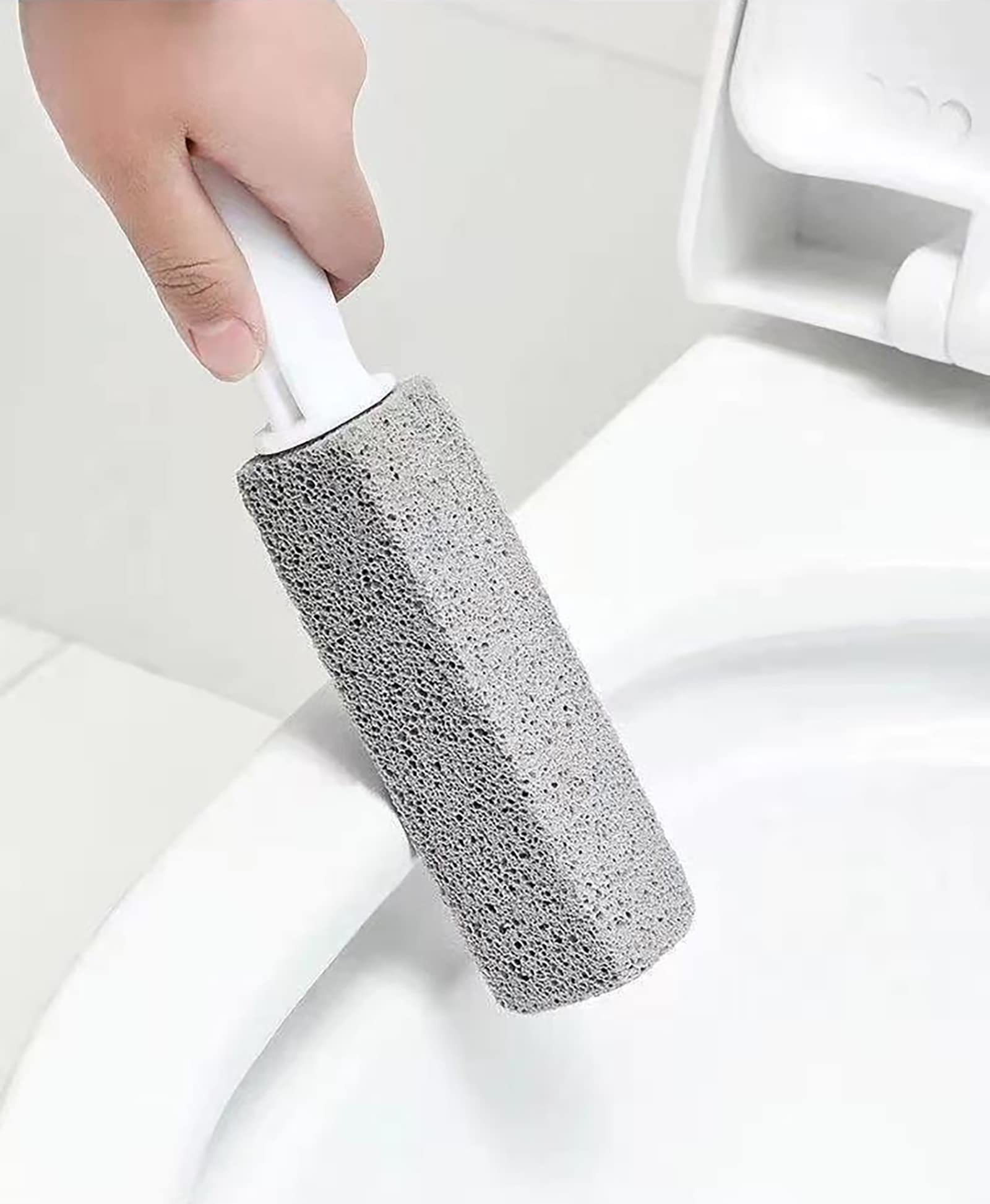 Jowmoy Pumice Stone Toilet Bowl Cleaner, Pumice Stone for Toilet Cleaning, Toilet Pumice Stone with Handle, (2 Pack)