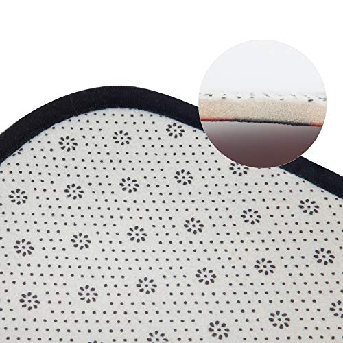 Christmas Snowflake 2PC Memory Foam Kitchen Mats Rectangle Water Absorbent Kitchen Rugs, Anti-Skid Floor Mat for Sink, Hallway 23.6x35.4in+23.6x70.9in Red White Texture Geometric Patterns