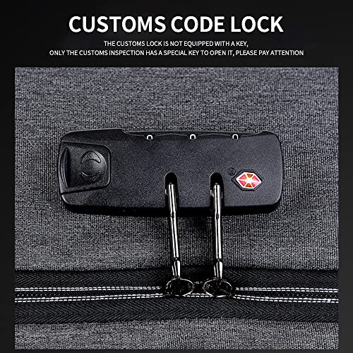 JohnMojie 17" Gaming Laptop Backpack Hard Shell Slim Student Backpack with Built-in USB Charging Port, External Password Lock (Dark Grey)