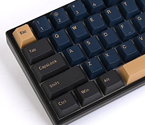 Fogruaden PBT Blue Samurai Keycaps, 170 Keycap Set Double Shot Keycaps, Cherry Profile, Custom Keycaps for Cherry Gateron MX Switches Mechanical Keyboard