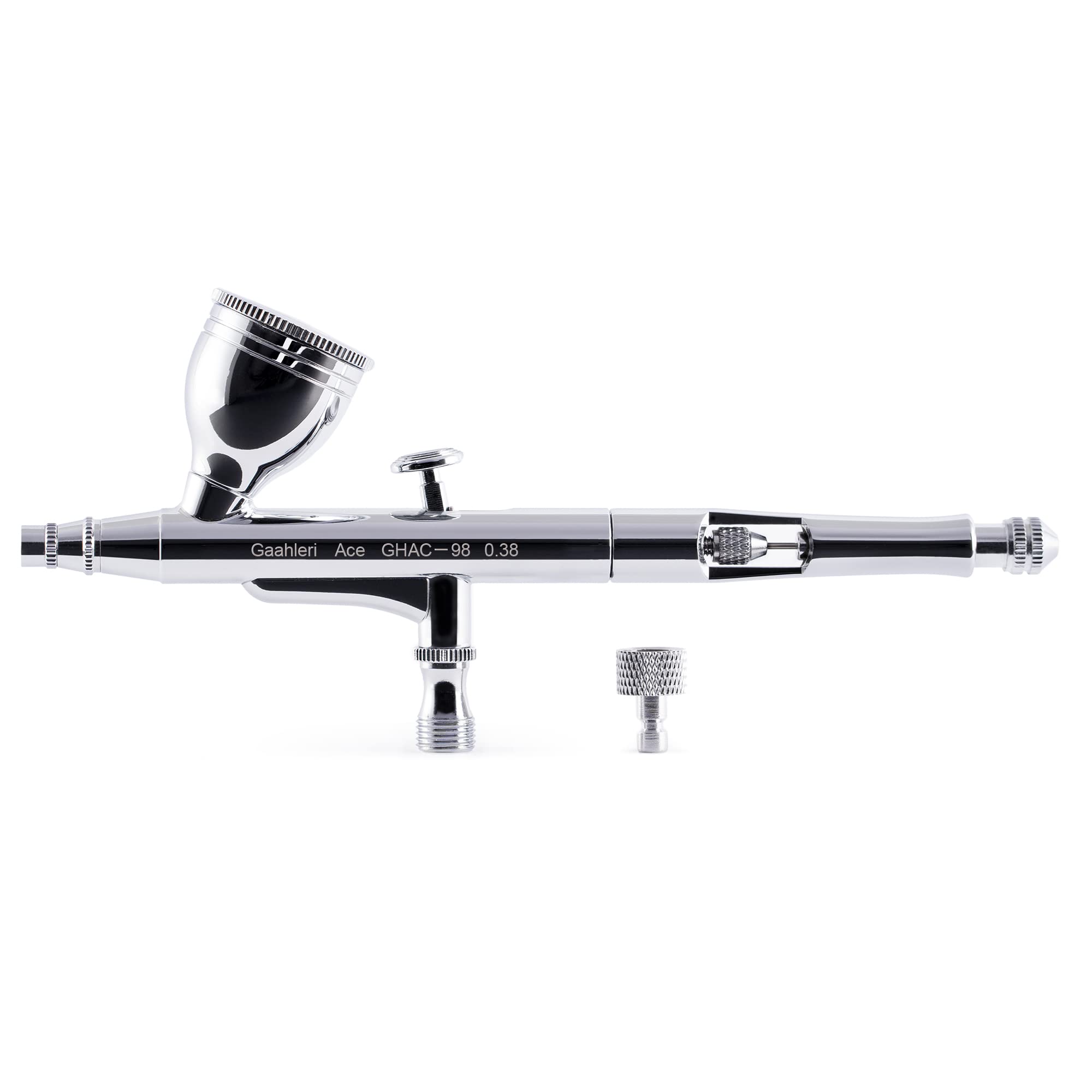Gaahleri Airbrush Kit, Airbrush Gun with Dual-Action Function, Gravity Fluid Cup 1/4 oz, Cutaway Handle, 0.38 mm Needles All-Purpose Air Brush Makeup Model Coloring Painting Nail Art Tattoo