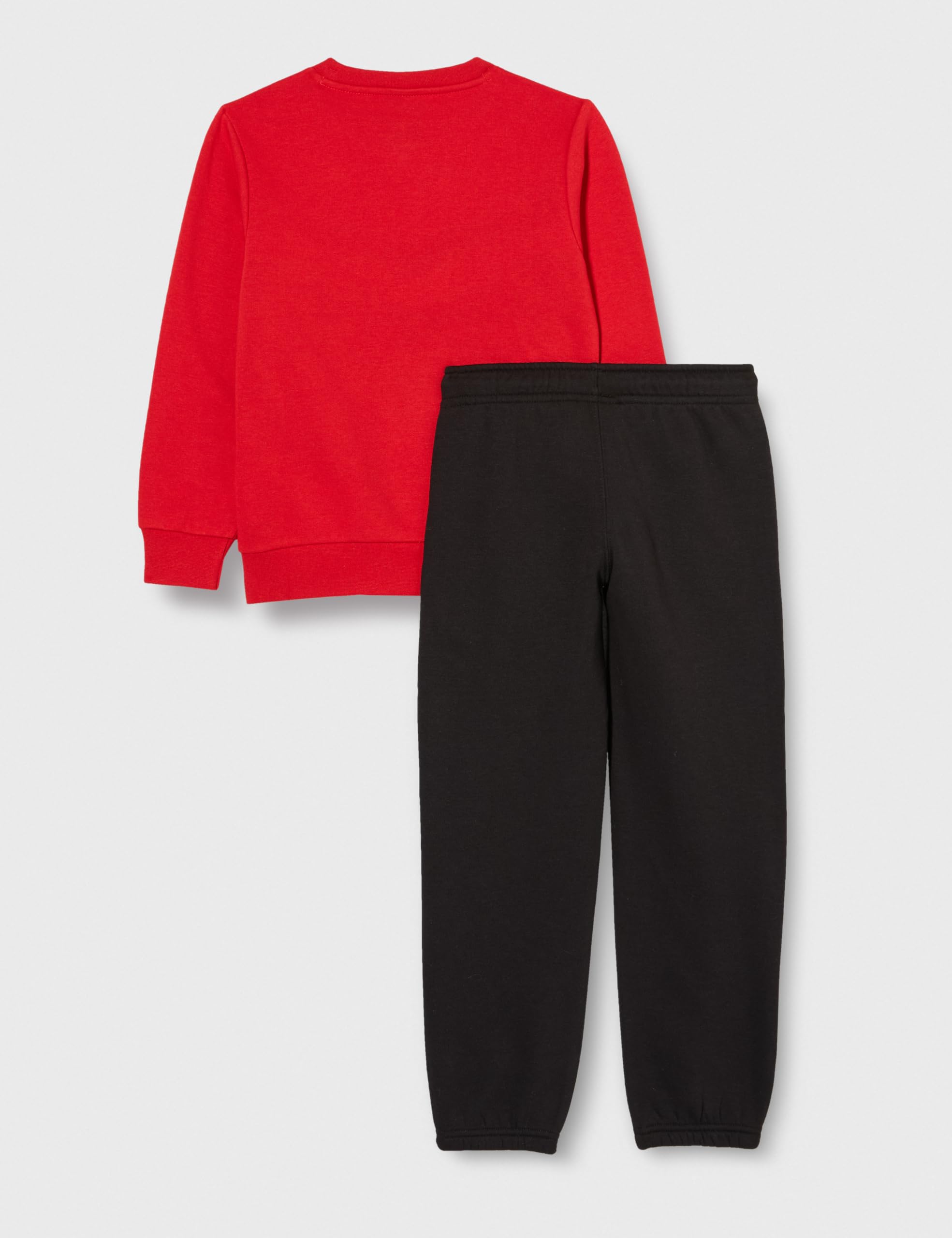 Champion Boy's Crewneck Suit Athletic Sports Kids Tracksuit Set (Rosso Scuro/Nero, 128/7-8 Years)