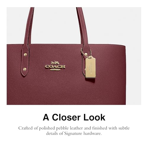 COACH Signature Town Tote, Wine