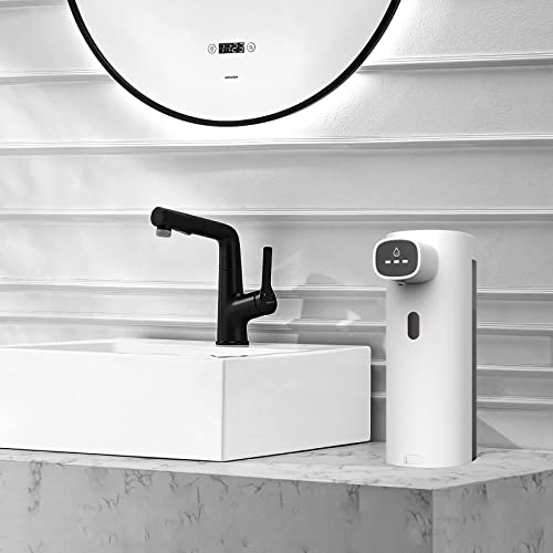 Bertreno Automatic Soap Dispenser, Foaming Soap Dispenser USB Rechargeable Touchless Hand Soap Dispenser with 3 Adjustable Soap Volume for Kitchen Bathroom 300ml