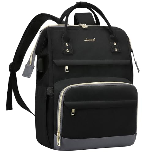 LOVEVOOK Laptop Backpack for Women Backpack Purse 14 Inch Travel Work Backpack Nurse Teacher Bag Large Capacity Computer Backpack with USB Port