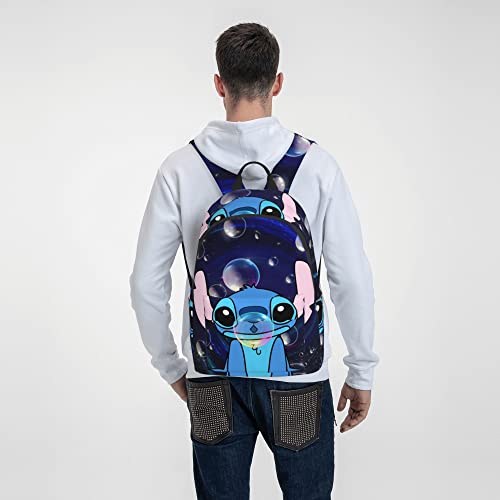 Anime Backpack, 16 Inch Large Capacity Multifunction Laptop Backpacks Daypack, Cute Cartoon Book Bag for Work Travel