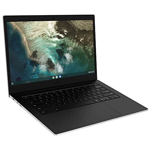 SAMSUNG Galaxy Chromebook Go Laptop (32GB, 4GB RAM, Wi-Fi + 4G LTE) 14.0" Intel N4500, Fully Unlocked for All Carriers, Chrome OS, Cellular Notebook w/ 180-Degree Hinge (Silver) (Renewed)