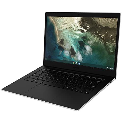 SAMSUNG Galaxy Chromebook Go Laptop (32GB, 4GB RAM, Wi-Fi + 4G LTE) 14.0" Intel N4500, Fully Unlocked for All Carriers, Chrome OS, Cellular Notebook w/ 180-Degree Hinge (Silver) (Renewed)