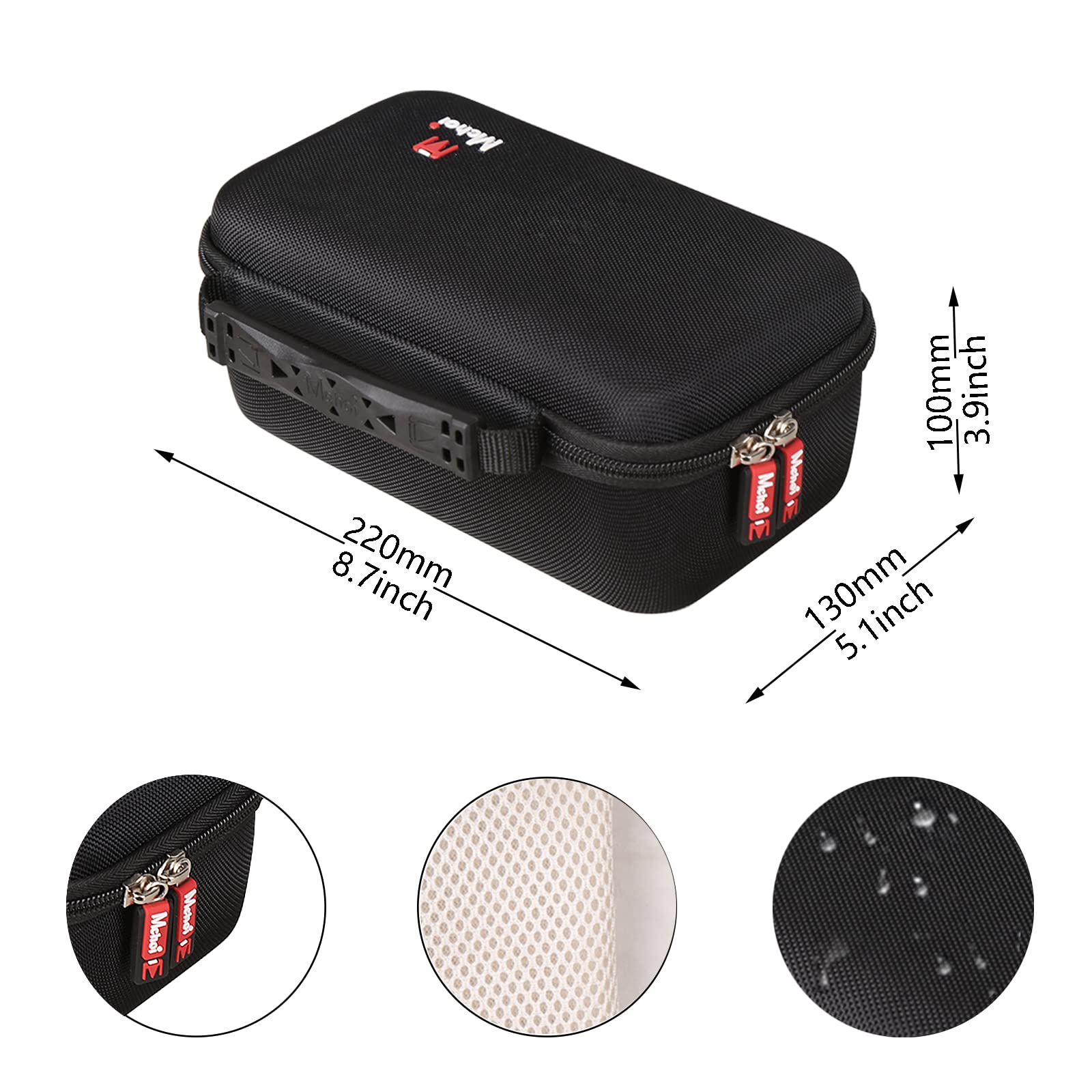 Mchoi Hard Carrying Case Suitable for AidallsWellup Men’s 5-in-1 Electric Head Shaver, Travel Protective Carrying Storage Bag, Case Only
