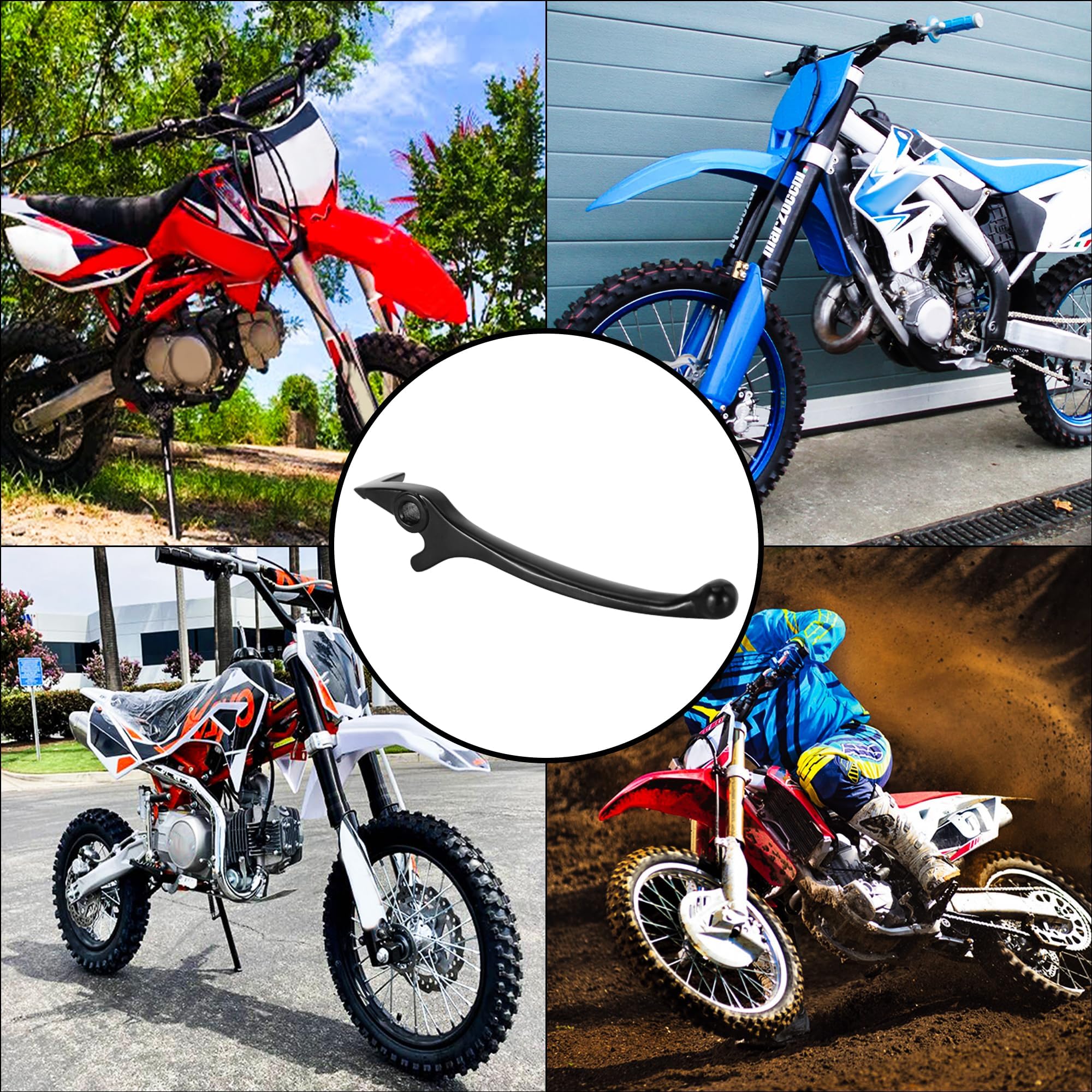 RUTU Right Disc Dirt Bike Brake Lever - Universal Motorcycle Brake Lever Handle - Compatible with Taotao Peace SunL JCL Atm50 Dirt Pit Bike 50cc 70cc 90cc 110cc 125cc