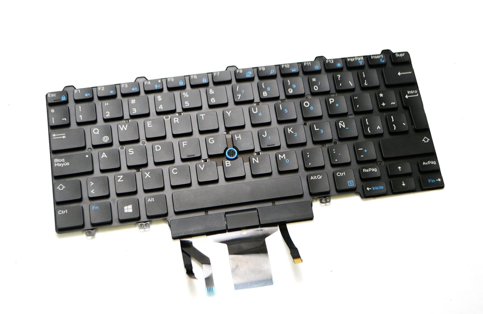 OEM Genuine Replacement Keyboard for Dell Laptop fits Latitude E5470 E5480 E5490 E7450 E7470 E7480 E7490 Spanish Latin Espanol Teclado Backlight Backlit QWERTY