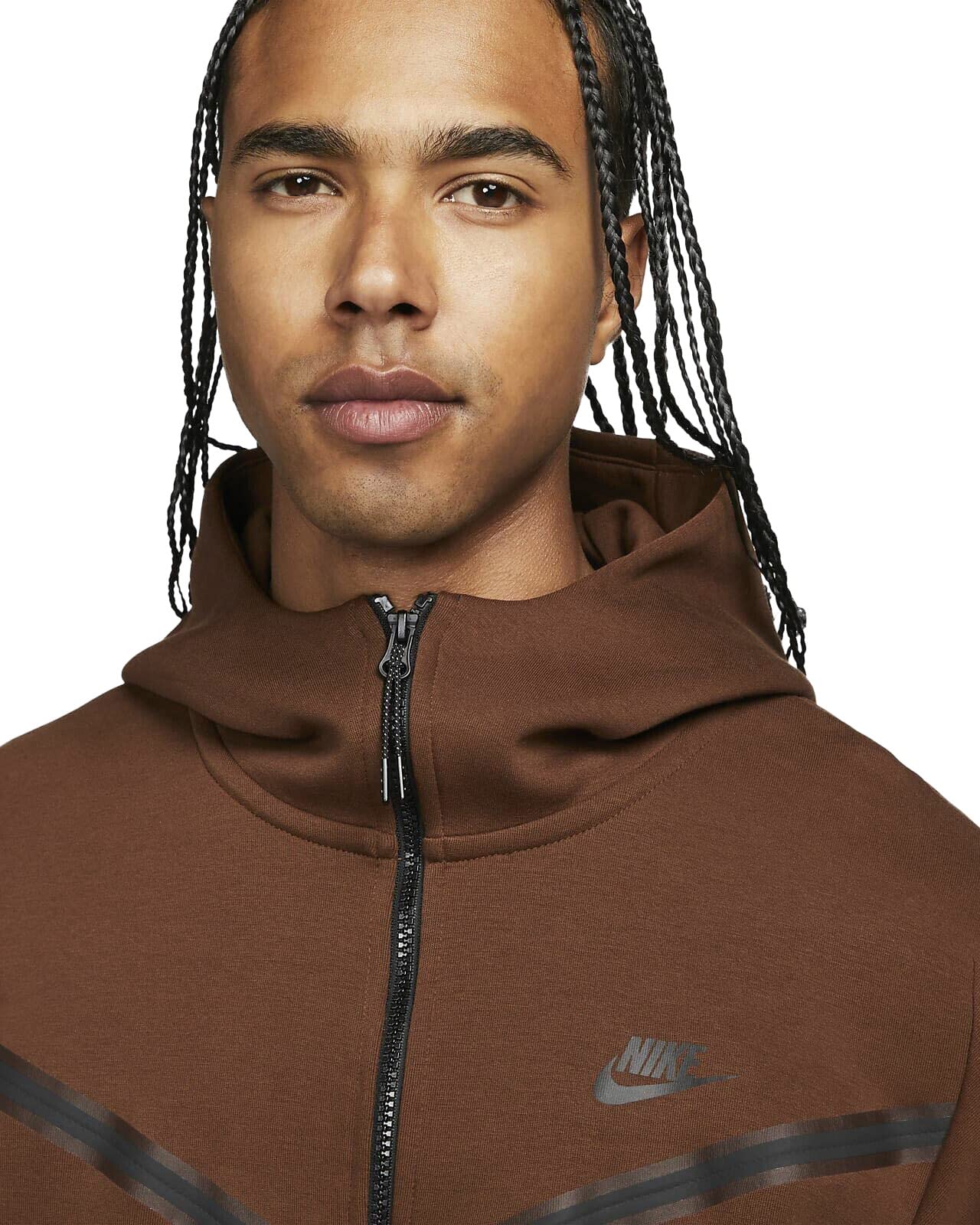 Nike Sportswear Tech Fleece Hoodie Mens Brown/Black -X-Small
