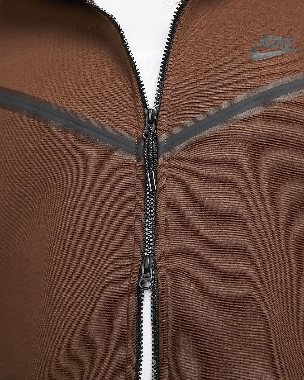 Nike Sportswear Tech Fleece Hoodie Mens Brown/Black -X-Small