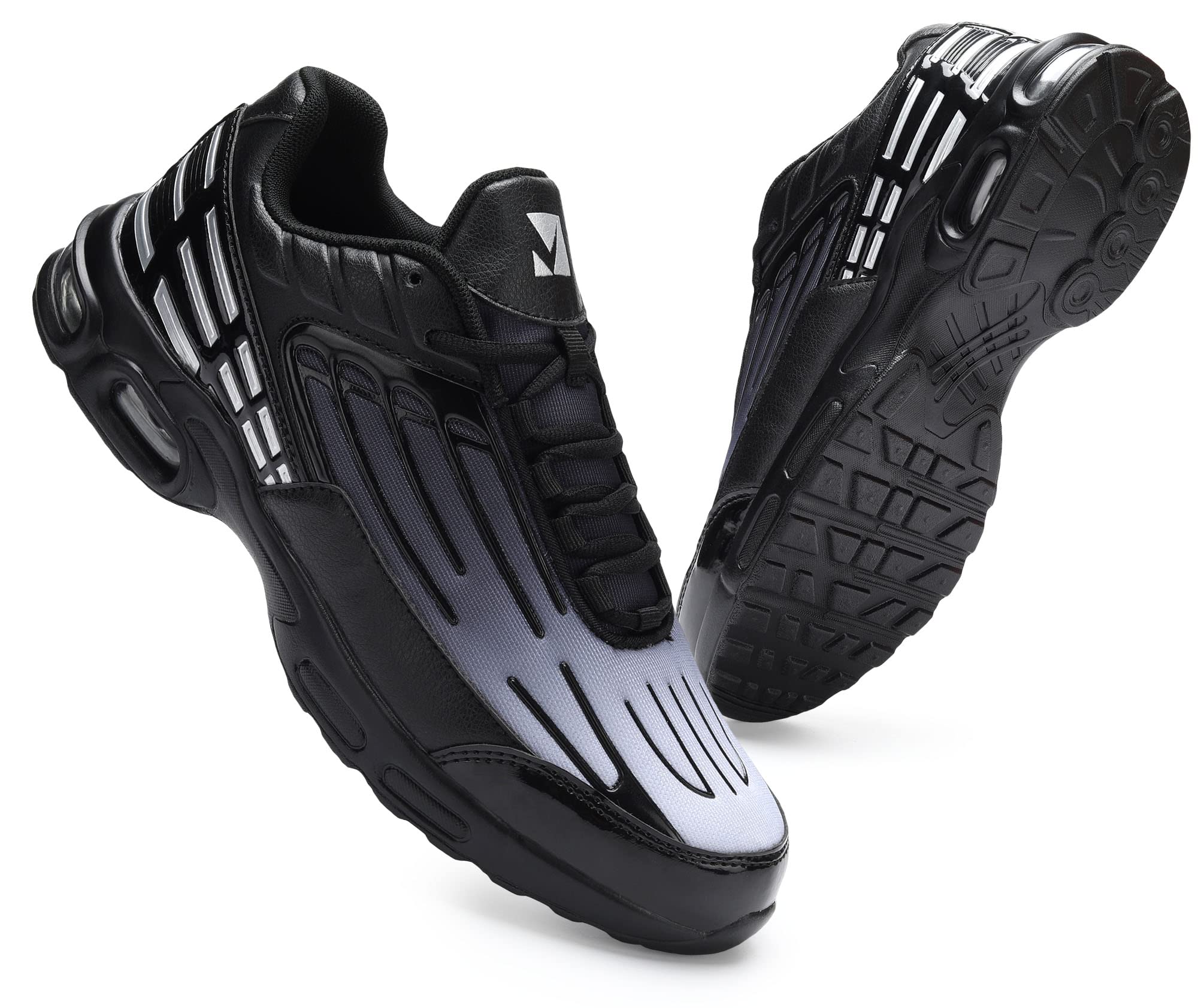 KCVTD Steel Toe Shoes for Men Safety Work Shoes Indestructible Steel Toe Sneakers Puncture Proof Slip Resistant Construction Shoe