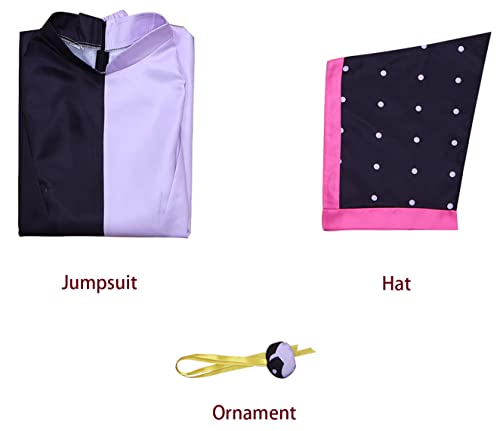 Kids Owl House Collector Cosplay Costume Jumpsuit Pajamas Halloween Uniform Outfit with Hat (Purple, Medium)