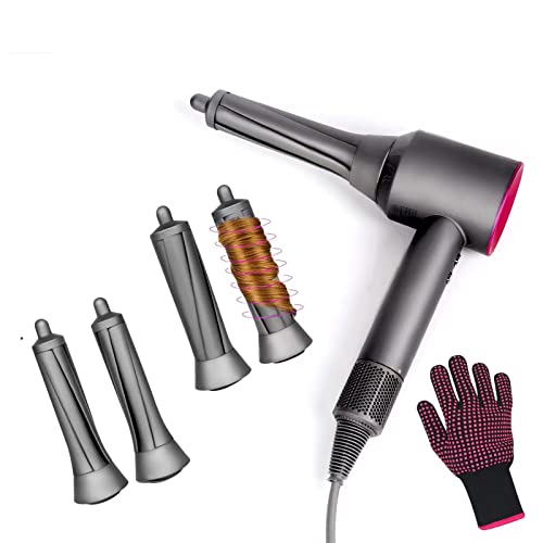 Amgnetic adsorption Hair Dryer attachments - Curling iron for Dyson Supersonic Hair dryer HD01 HD02 HD03 HD04 HD07 ďźHair Dryer professional attachments for Women Styling NaturalďźContain 2 Curling Iron