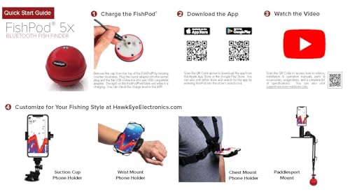 HawkEye FishPod® 5X Bluetooth Fishfinder