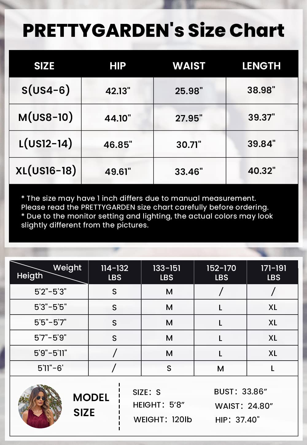 PRETTYGARDEN Women's Casual Long Palazzo Pants Elastic High Waist Wide Leg Loose Lounge Trousers (Black,Medium)