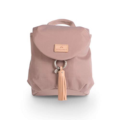 Doughnut Florence 3L Travel School Outdoor College Girls Tassel Lightweight Casual Small Daypack Mini Backpack (Light Pink)