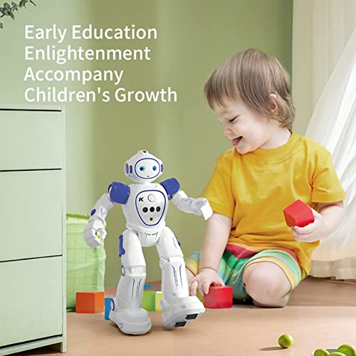 Adepe RC Robot Toy - Gesture Sensing Remote Control Robot for Kids, Rechargeable Robot Toy, Intelligent Programmable Smart Robot, with Singing & Dancing, Christmas Birthday Gifts