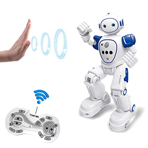 Adepe RC Robot Toy - Gesture Sensing Remote Control Robot for Kids, Rechargeable Robot Toy, Intelligent Programmable Smart Robot, with Singing & Dancing, Christmas Birthday Gifts