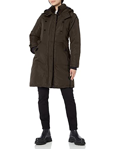 Canada Weather Gear Women's Heavyweight Long Parka Jacket, Olive Natural, X-Large