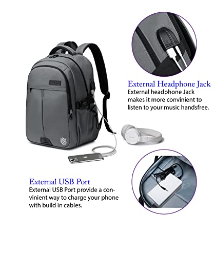 BAUHOO Ballistic Resistant Backpack (Double Shield) Grey