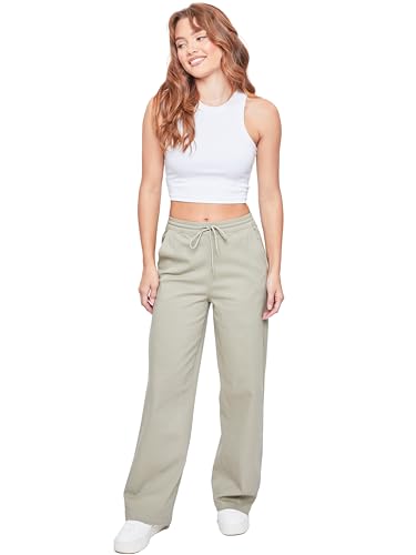 YMI Womens Jeans Wide Leg Jogger Pants, Grnte, Medium US