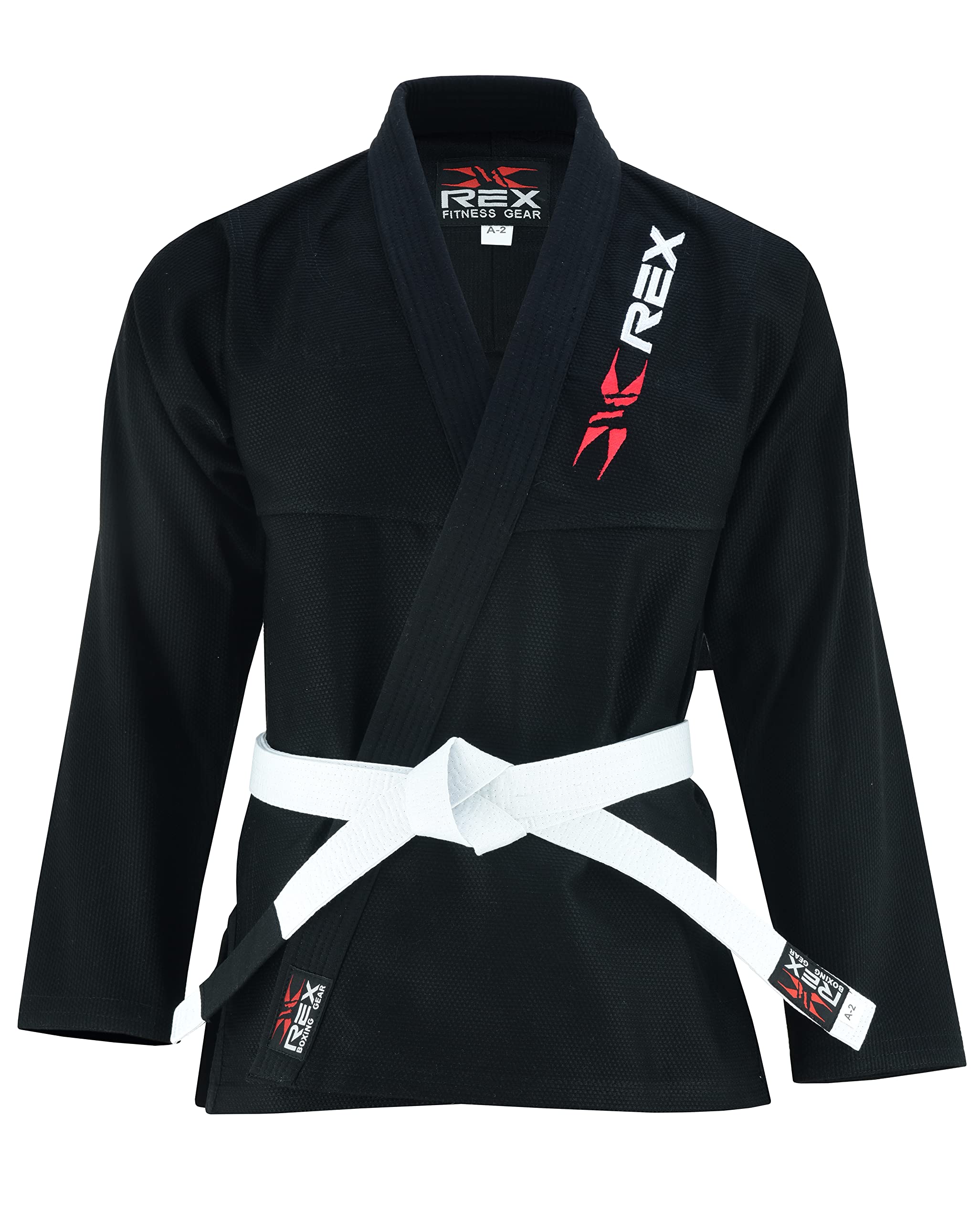 REX Sports Brazilian Jiu Jitsu, for Men and Women BJJ Gi Grappling Kimonos Lightweight White Belt (Royal Blue, K0)