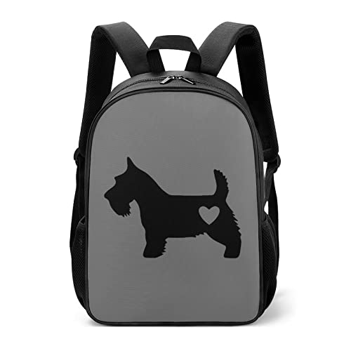 ACOSAT Scottie Dog Backpack Teenagers 16.7inch Schoolbag Outdoor Backpacks