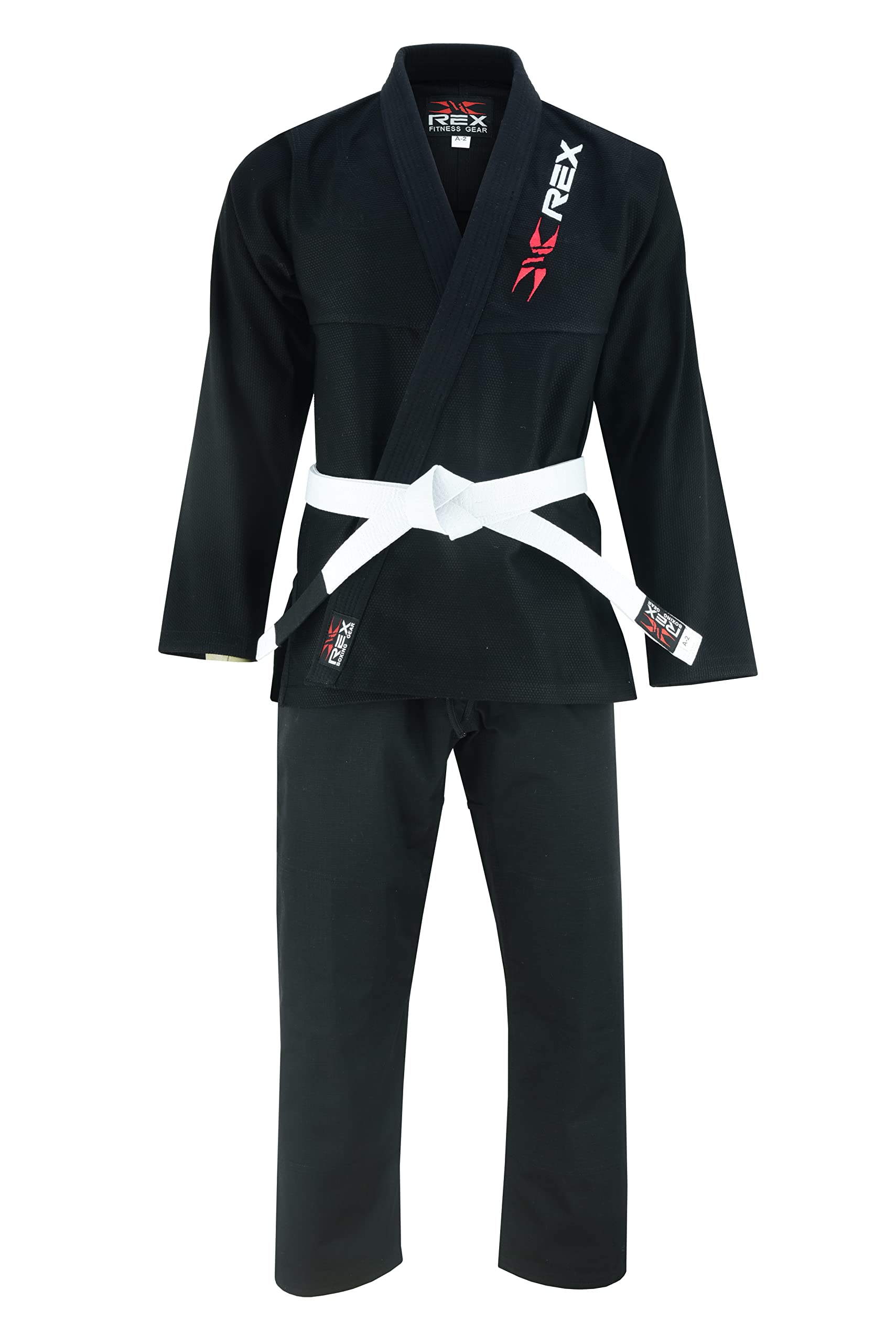 REX Sports Brazilian Jiu Jitsu, for Men and Women BJJ Gi Grappling Kimonos Lightweight White Belt (Royal Blue, K0)