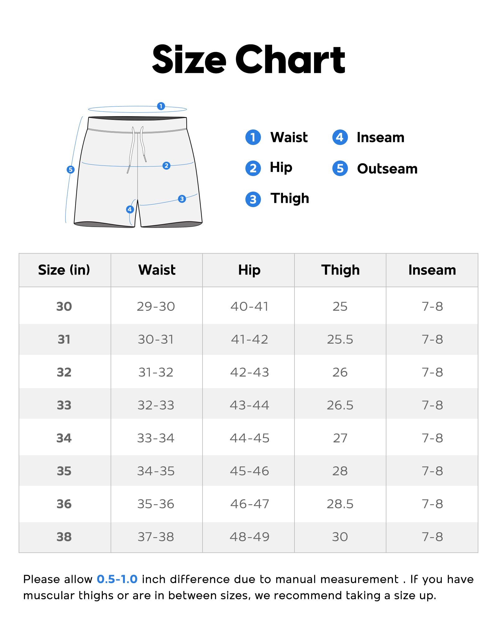 maamgic Men's Classic-fit 7" Cotton Casual Shorts Elastic Waistband with Multi-Pocket Daily Wear Walking Summer Outfit