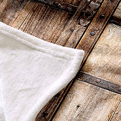 NARBOR Soft Fleece Throw Blanket - Fluffy Microfiber Solid Blankets for Bed and Couch Double/Single Size - 59X79Inch Wooden Door Print Printed Flannel Blanket for Bed, Couch and Sofa