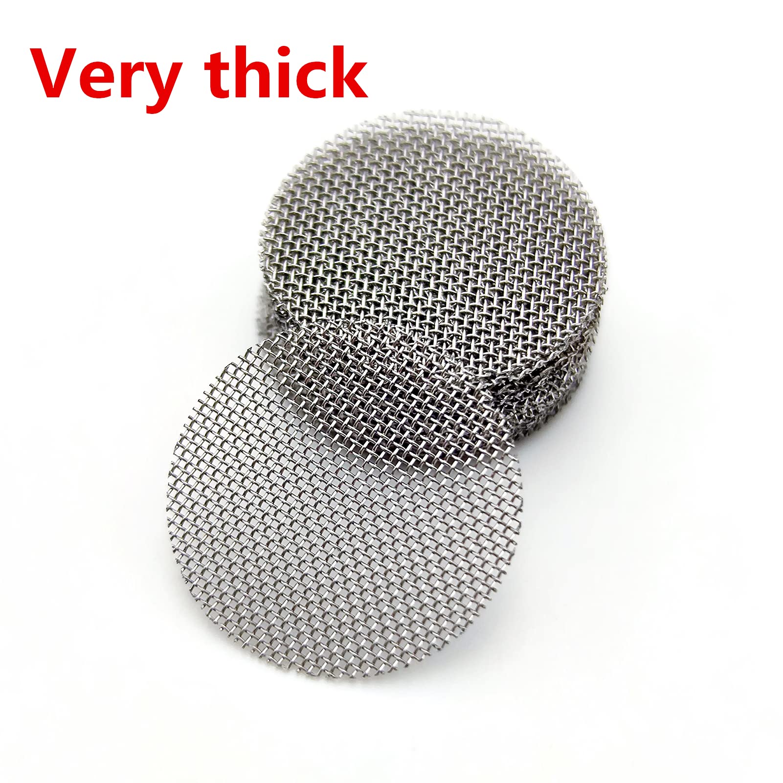 200 PCS 1/2 Pipe Screens, Stainless Steel Pipe Screen Filters 0.5 inch Metal Screens with Black Storage Box