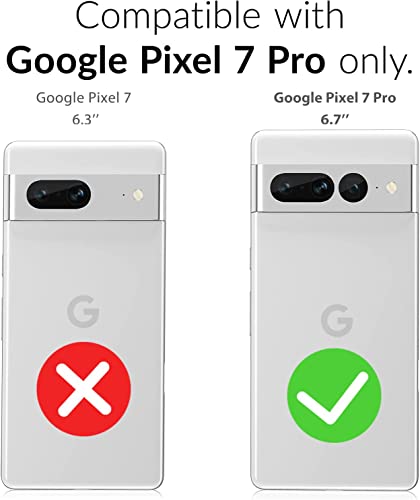 Google Pixel 7 Pro Case with Screen Protector, Dual Guard Shockproof Protection Military Grade Heavy Duty Dual Layer Case for Google Pixel 7 Pro (Blue)